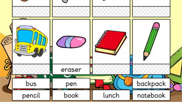 Word Cards: Back To School | Play Word Cards: Back To School on ...