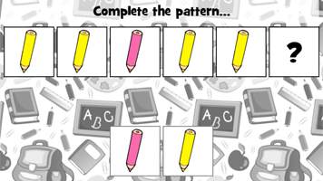 Back To School Patterns | Play Back To School Patterns on PrimaryGames