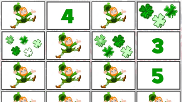 Counting Shamrocks Memory | Play Counting Shamrocks Memory on PrimaryGames