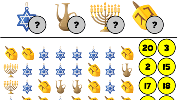 Hanukkah CountIt | Play Hanukkah CountIt on PrimaryGames