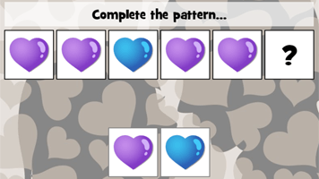 Valentine Patterns | Play Valentine Patterns on PrimaryGames