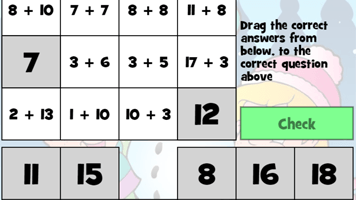 Winter Addition Link Puzzle | Play Winter Addition Link Puzzle on ...