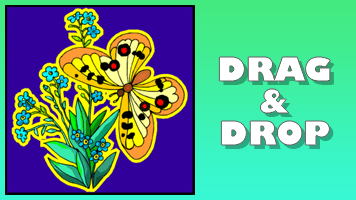 Butterfly Drag & Drop Puzzle | Play Butterfly Drag & Drop Puzzle on ...